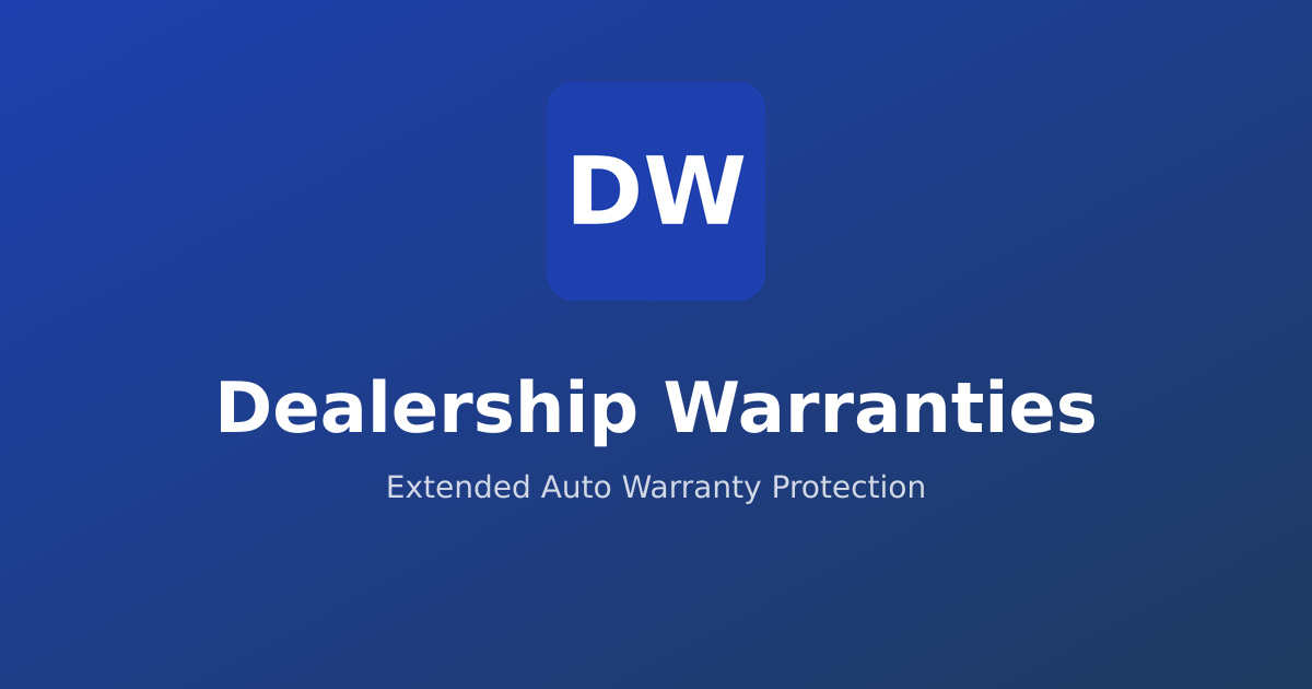 Cost of Extended Car Warranty | Pricing Guide 2026 | Dealership Warranties